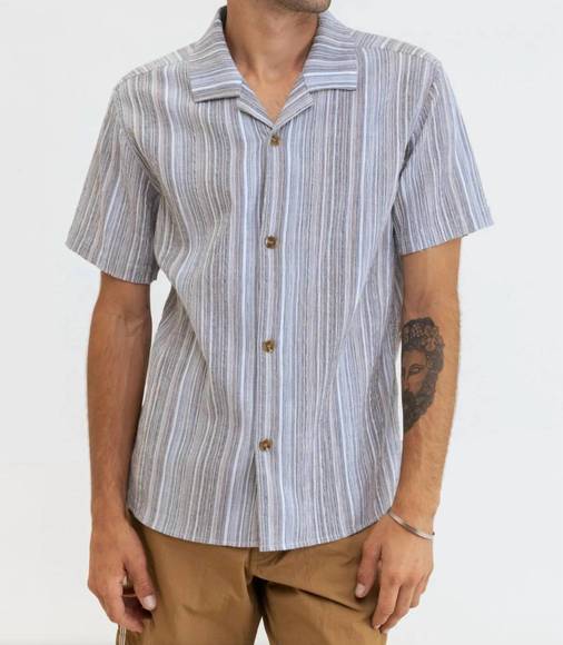 Rhythm. | Shirts | New Rhythm Vacation Short Sleeve Shirt In Multi Blue ...